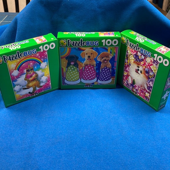 Crazart | Toys | Jigsaw Puzzle Bug 0 Piece New Puzzles Set Of 3 ...